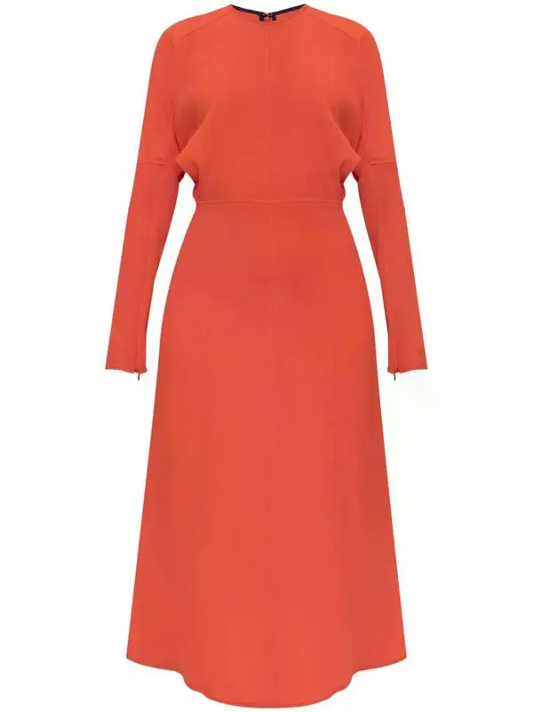 Victoria Beckham Wool-blend Dress - Orange
