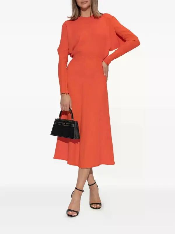 Victoria Beckham Wool-blend Dress - Orange