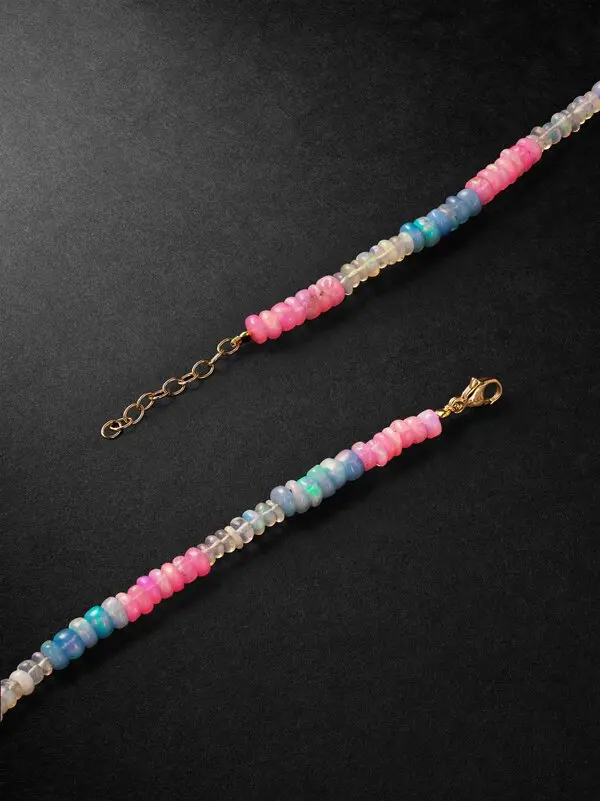Jia Jia Gold Opal Beaded Necklace