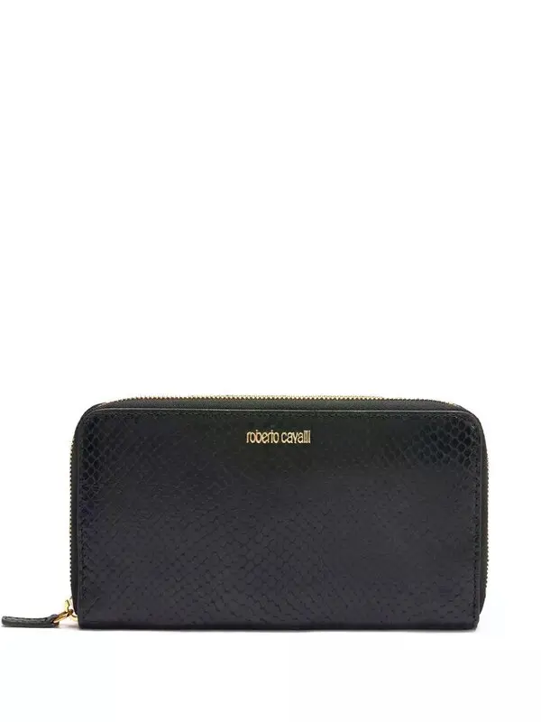 Roberto Cavalli Leather Wallet - Black