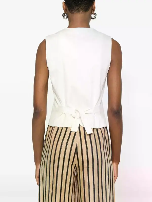 Max Mara Mirella Waistcoat - White