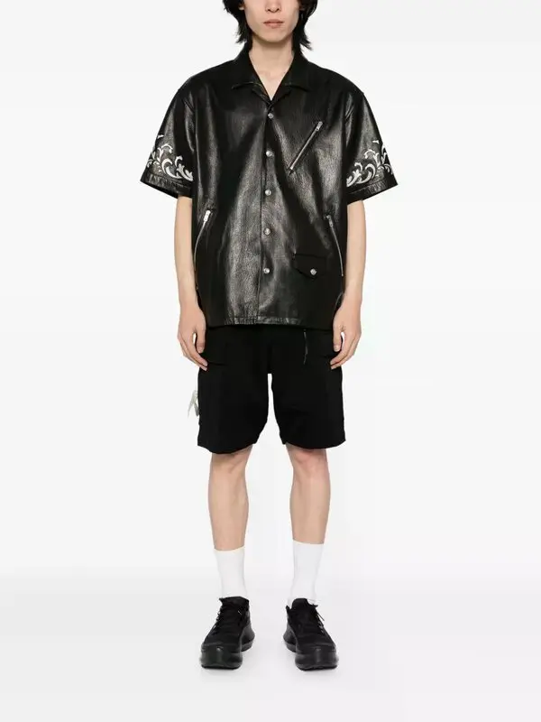 MASTERMIND WORLD Drawstring Cargo Shorts - Black