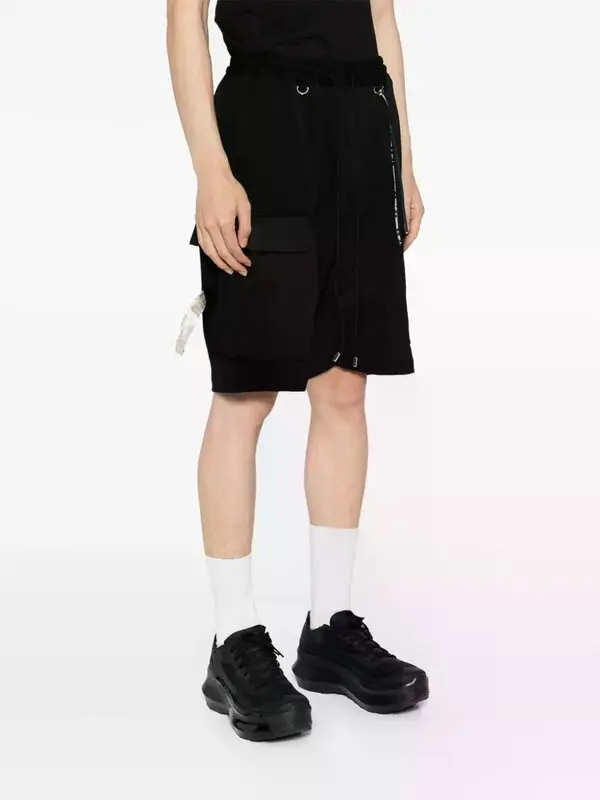 MASTERMIND WORLD Drawstring Cargo Shorts - Black