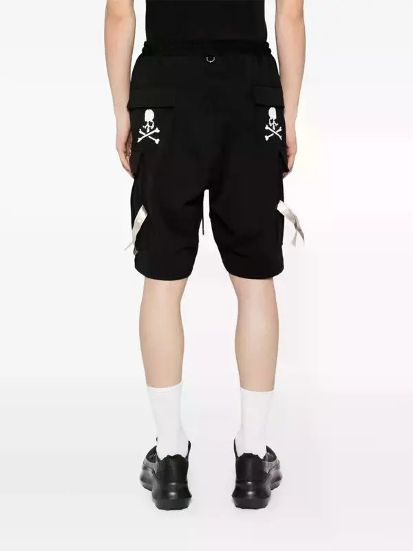 MASTERMIND WORLD Drawstring Cargo Shorts - Black