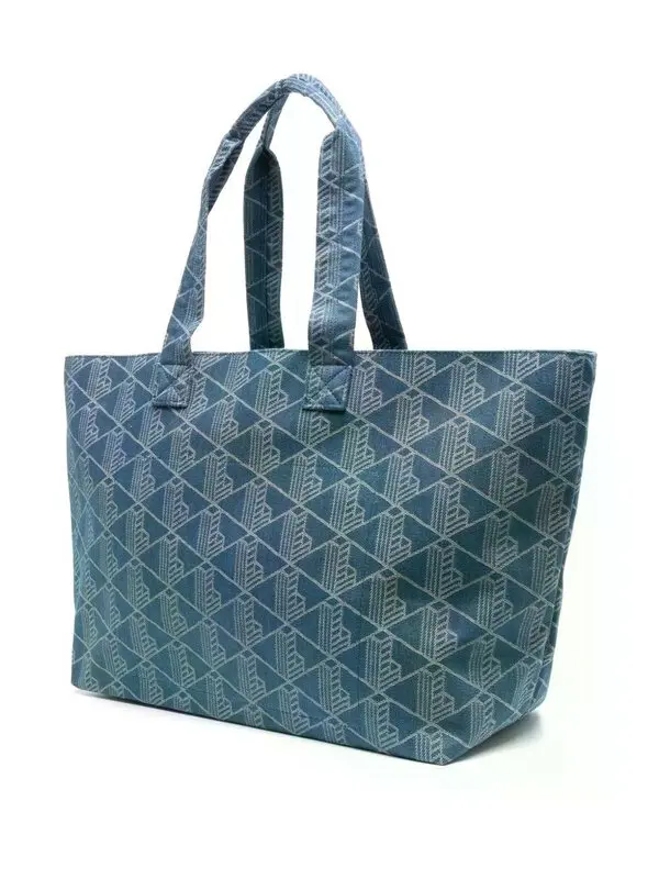 Lacoste Xl Mono-jacquard Tote Bag