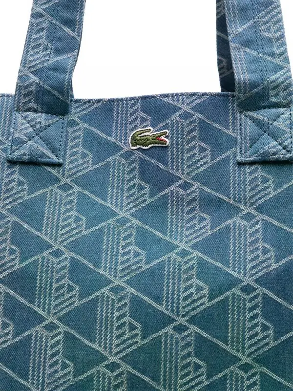 Lacoste Xl Mono-jacquard Tote Bag