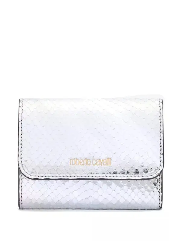 Roberto Cavalli Leather Wallet - Silver