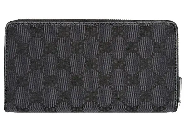 Gucci X Balenciaga The Hacker Project Continental Zip Wallet - Black