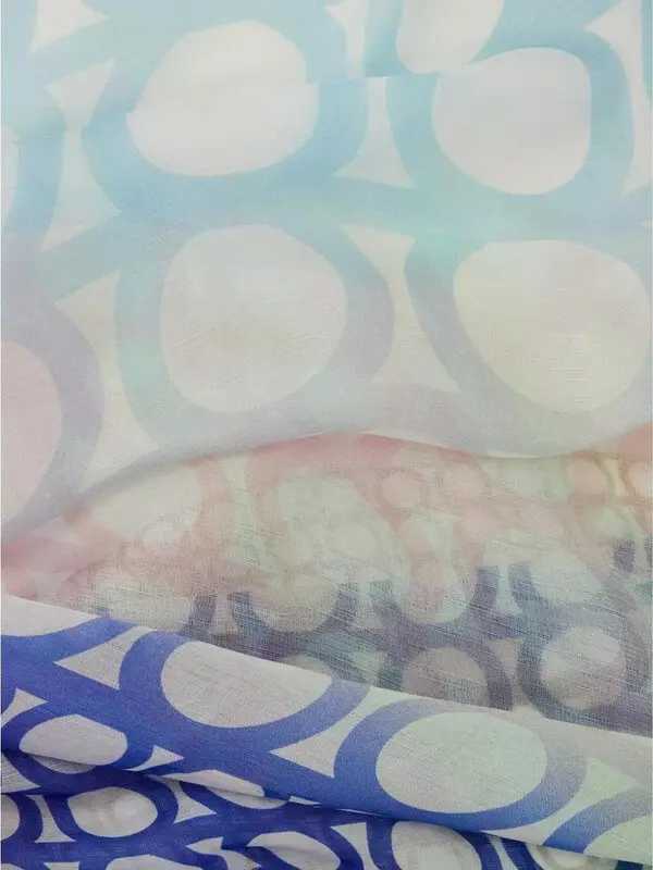 FERRAGAMO Gancini-print Shawl