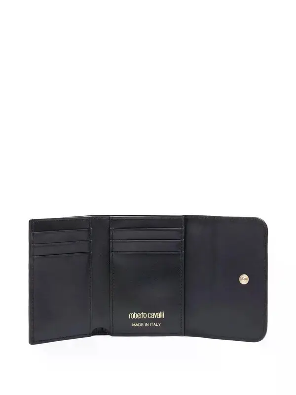 Roberto Cavalli Leather Wallet - Gold