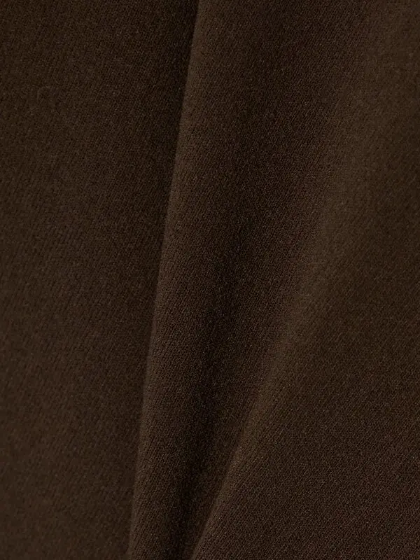 Alaïa Paneled Cropped Jersey Top - Brown