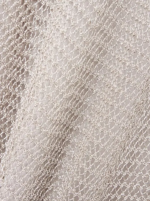 Alaïa Metallic Open-knit Mini Dress