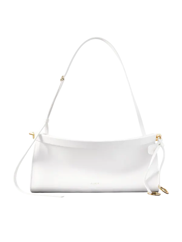 Alaïa Click E/w Medium Leather Shoulder Bag - White