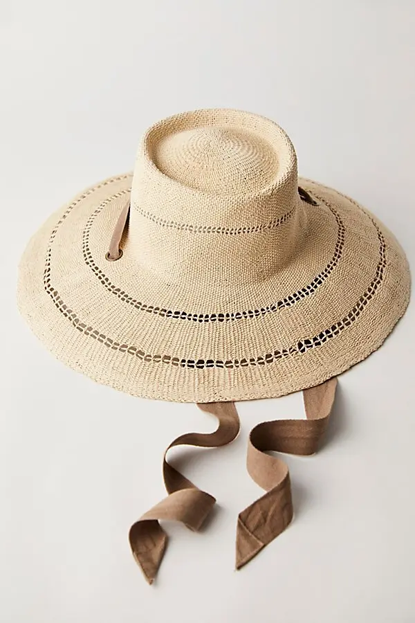 Lack Of Color Paloma Lattice Sun Hat In Ivory - 56% Off  display picture 3