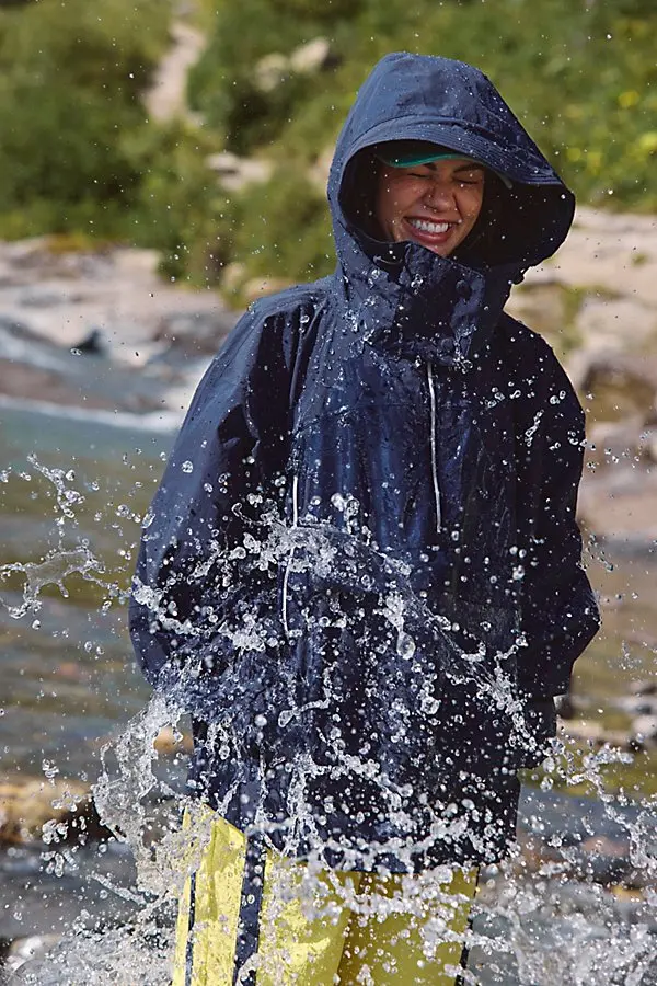 Free People Singin' In The Rain Packable Pullover - Midnight Navy