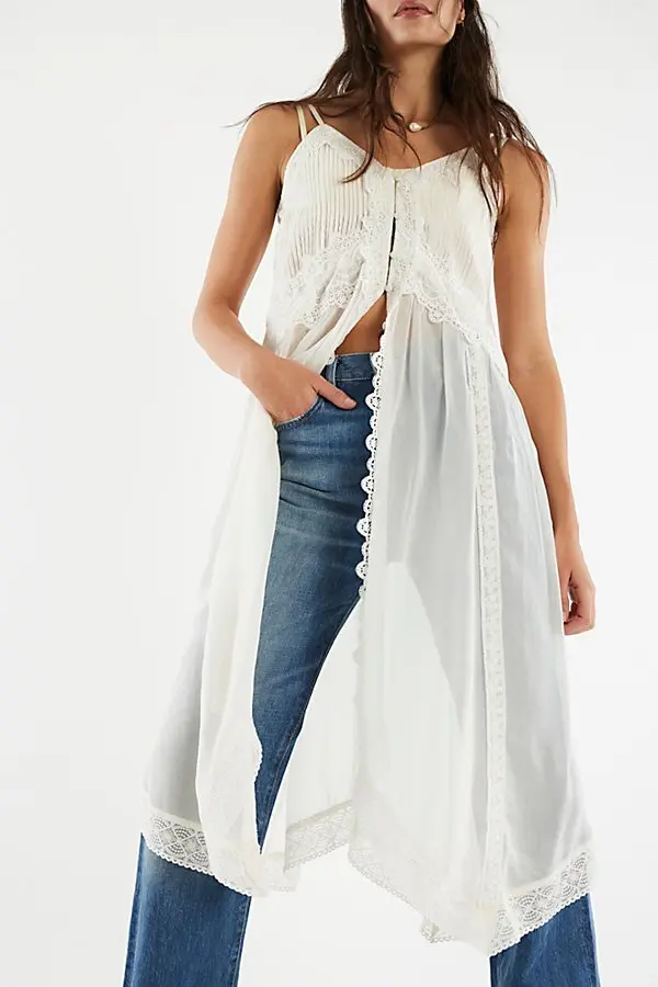 Free People Snowbird Maxi Top - Ivory
