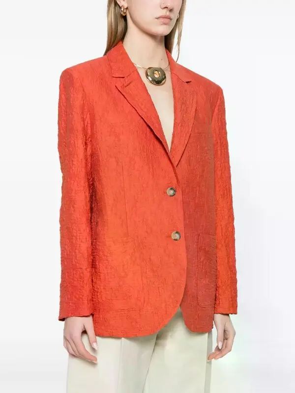 Harris Wharf London Crinkled Blazer - Orange