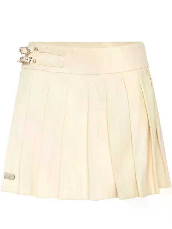 Philipp Plein Pleated Mini Skirt - White