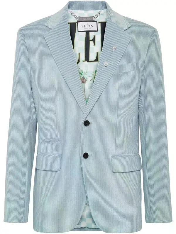 Philipp Plein Single-breasted Blazer - Blue
