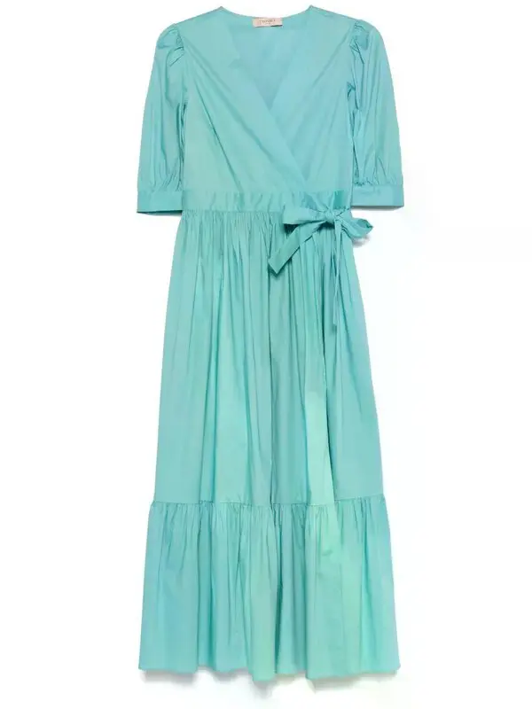 TWINSET Wrap Midi Dress