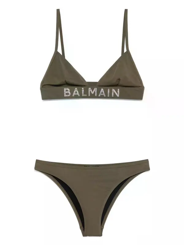 Balmain Logo-appliqué Bikini