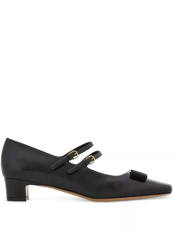 FERRAGAMO 30mm Vara Bow Mary Jane Pumps - Black