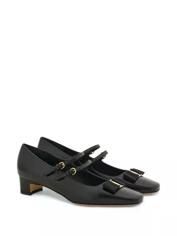FERRAGAMO 30mm Vara Bow Mary Jane Pumps - Black