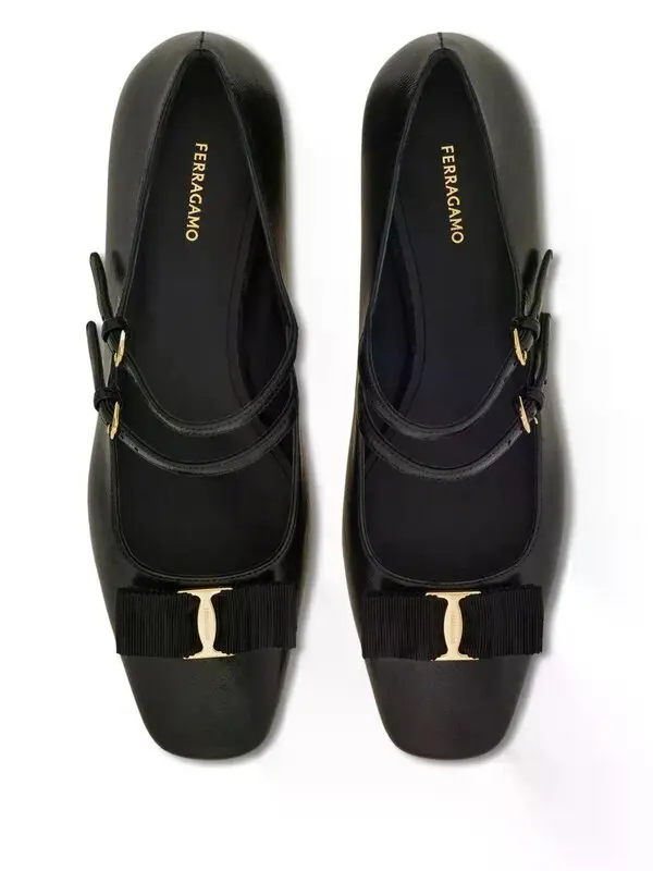 FERRAGAMO 30mm Vara Bow Mary Jane Pumps - Black