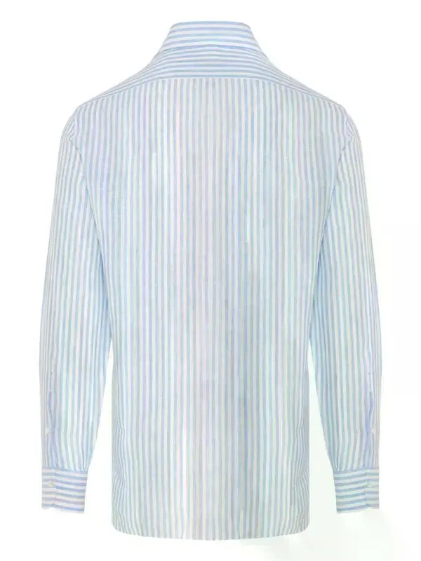 BARBA NAPOLI Linen Shirt - Blue