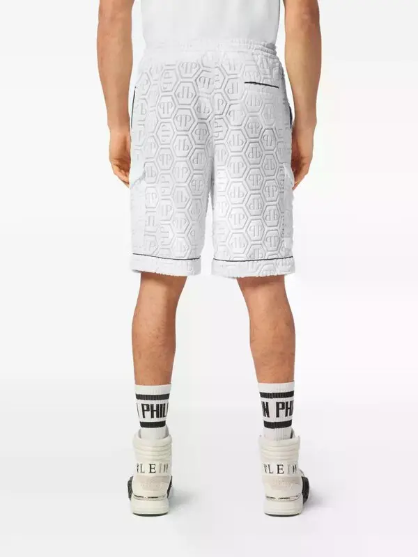 Philipp Plein Monogram Track Shorts - White