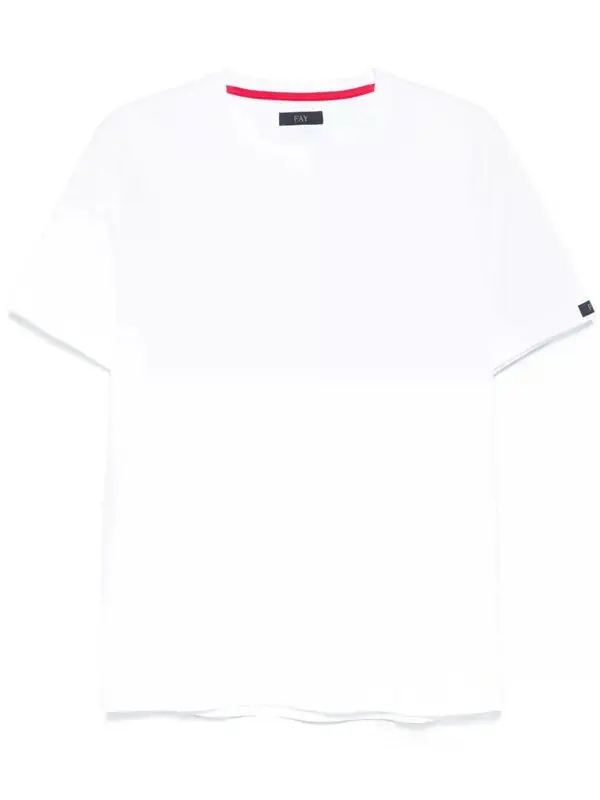 FAY Logo-patch T-shirt - White