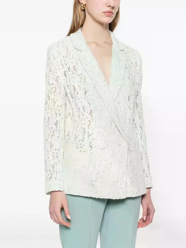 TWINSET Lace Double-breasted Blazer