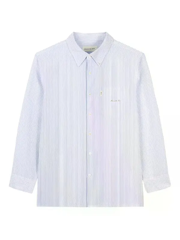 MAN ON THE BOON. Striped Shirt - Blue