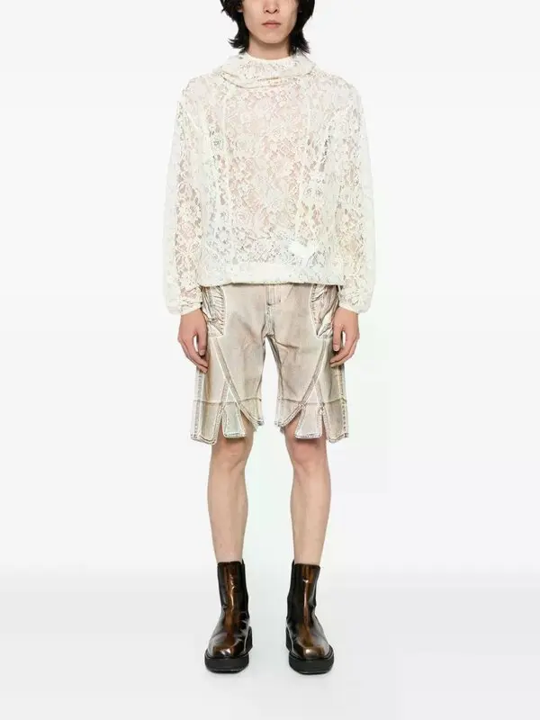 JUNTAE KIM Printed Corset Shorts