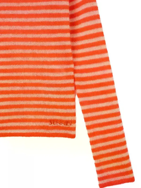 Sunnei Striped Polo Sweater
