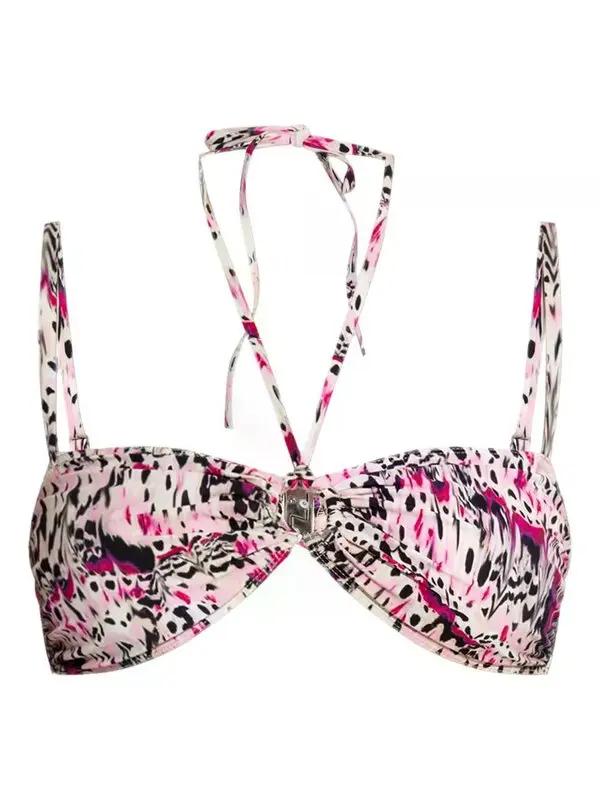 Isabel Marant Printed Bandeau Bikini Top - Pink