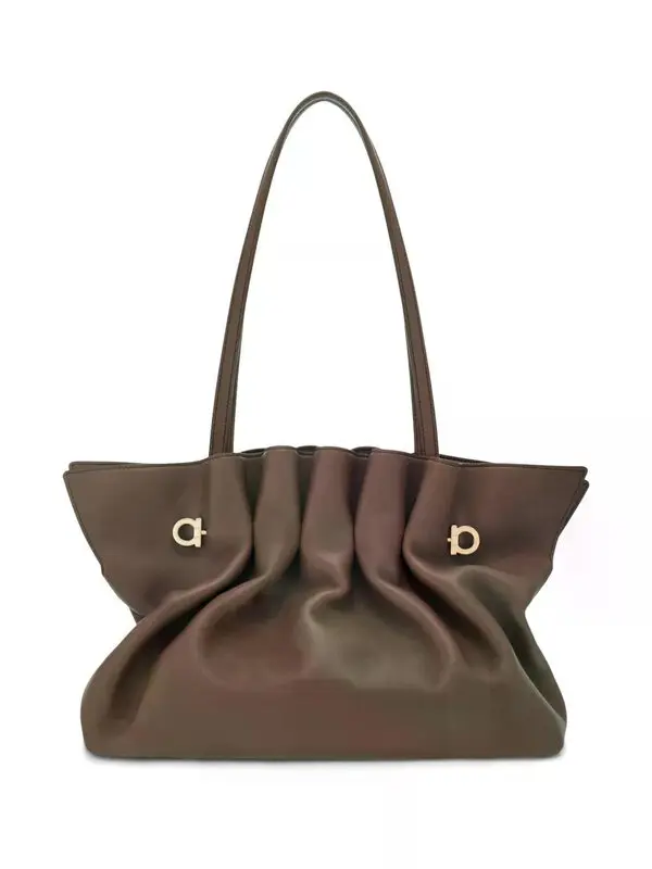 FERRAGAMO Soft Shoulder Bag - Grey