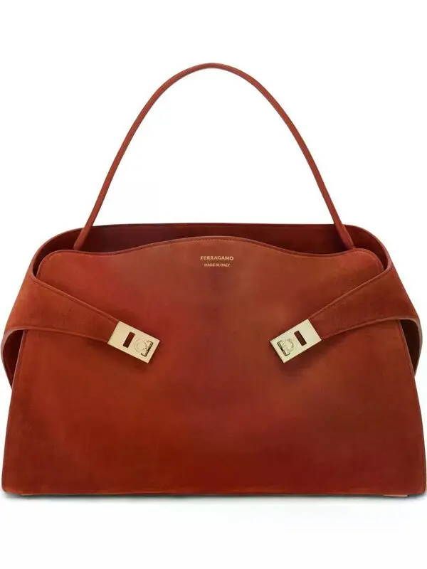 FERRAGAMO Large Soft Hug Shoulder Bag - Red