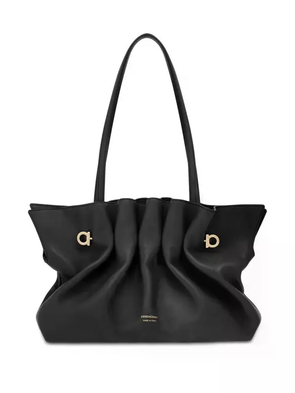 FERRAGAMO Medium Nappa Leather Shoulder Bag