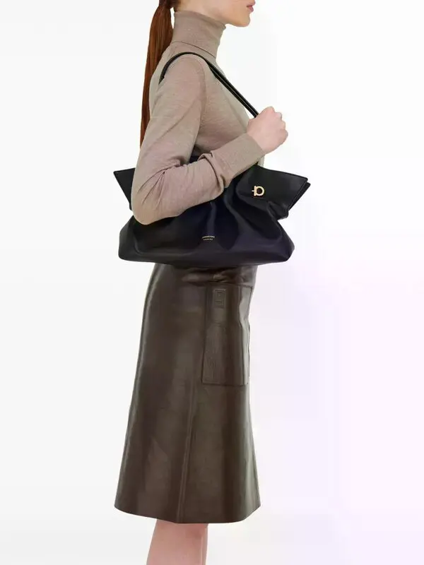 FERRAGAMO Medium Nappa Leather Shoulder Bag