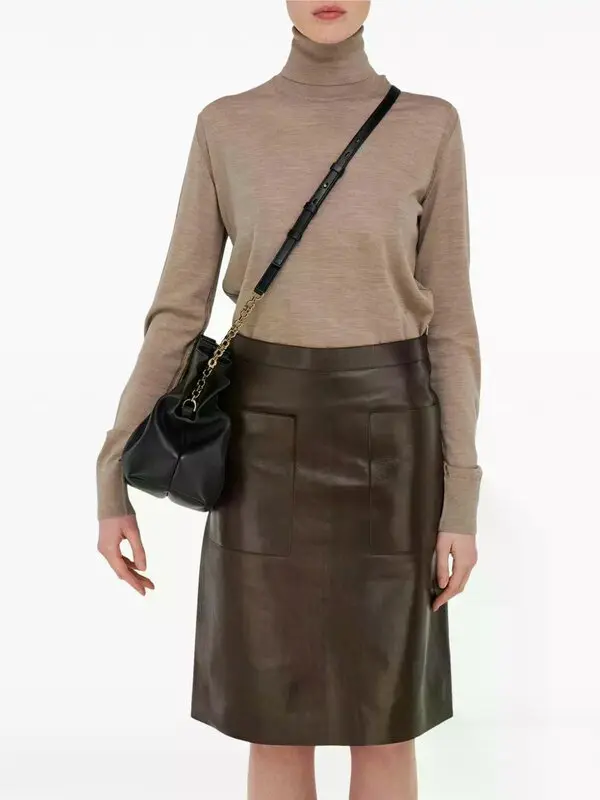 FERRAGAMO Medium Nappa Leather Shoulder Bag
