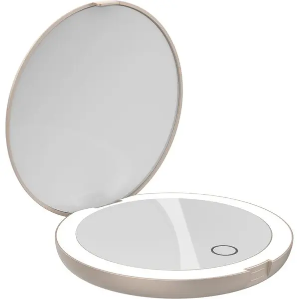 LUNA LONDON Compact Mirror - Soft Stone