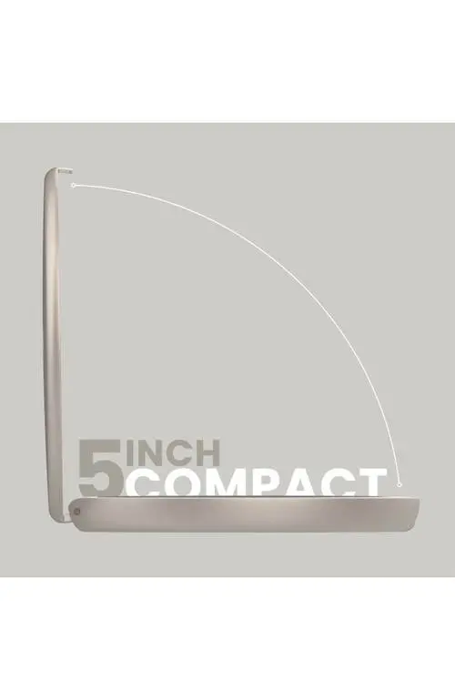LUNA LONDON Compact Mirror | 7x Magnified Rechargeable Led Makeup Mirror - Soft Stone