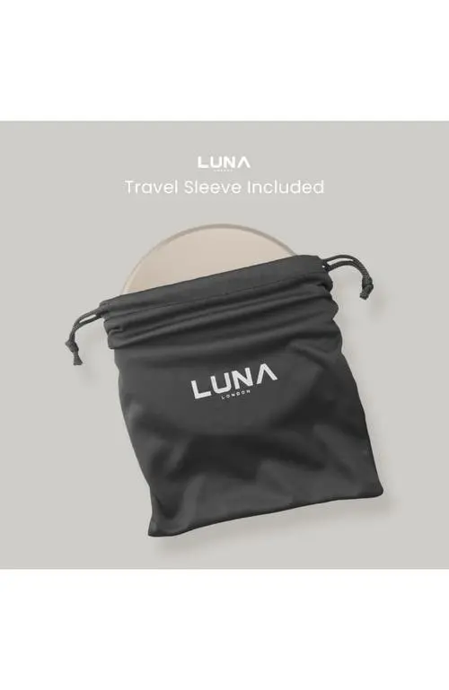 LUNA LONDON Compact Mirror | 7x Magnified Rechargeable Led Makeup Mirror - Soft Stone