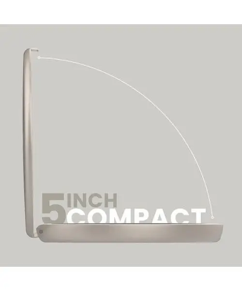 LUNA LONDON Compact Mirror | 7x Magnified Rechargeable Led Makeup Mirror - Soft Stone