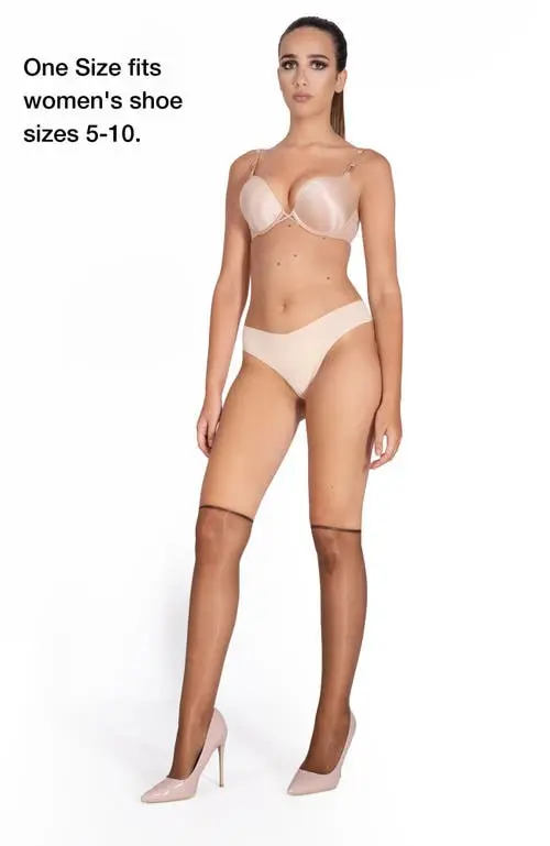 LECHERY® Lustrous Silky Shiny Sheer Dress Knee-high Stockings 2-pack
