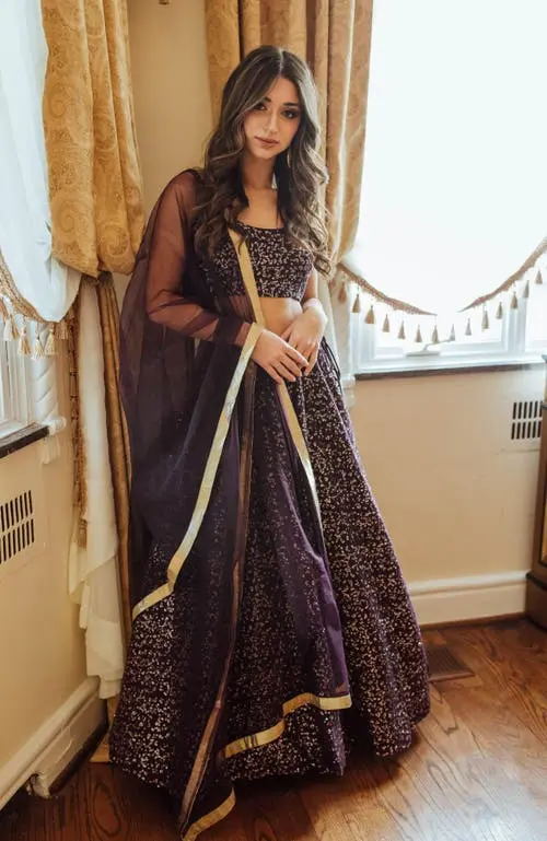 RAAS Jaden Sequins Embroidered Lehenga Choli Set