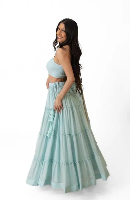 RAAS Elvia Tiered Lehenga Choli Set