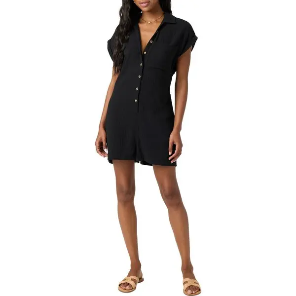 O'Neill Kamilla Cotton Gauze Romper - Black