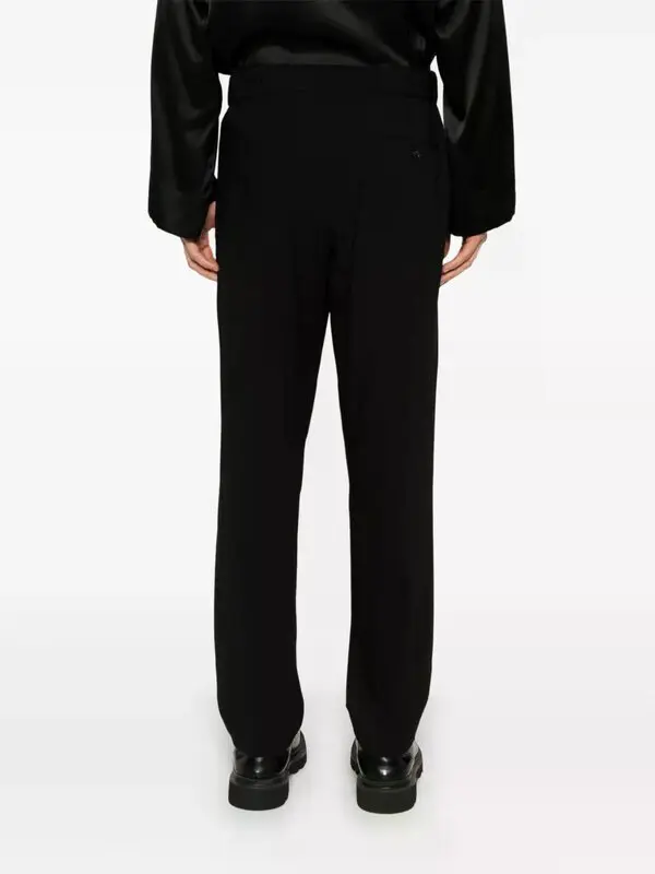 Giorgio Armani Virgin Wool Trousers - Black